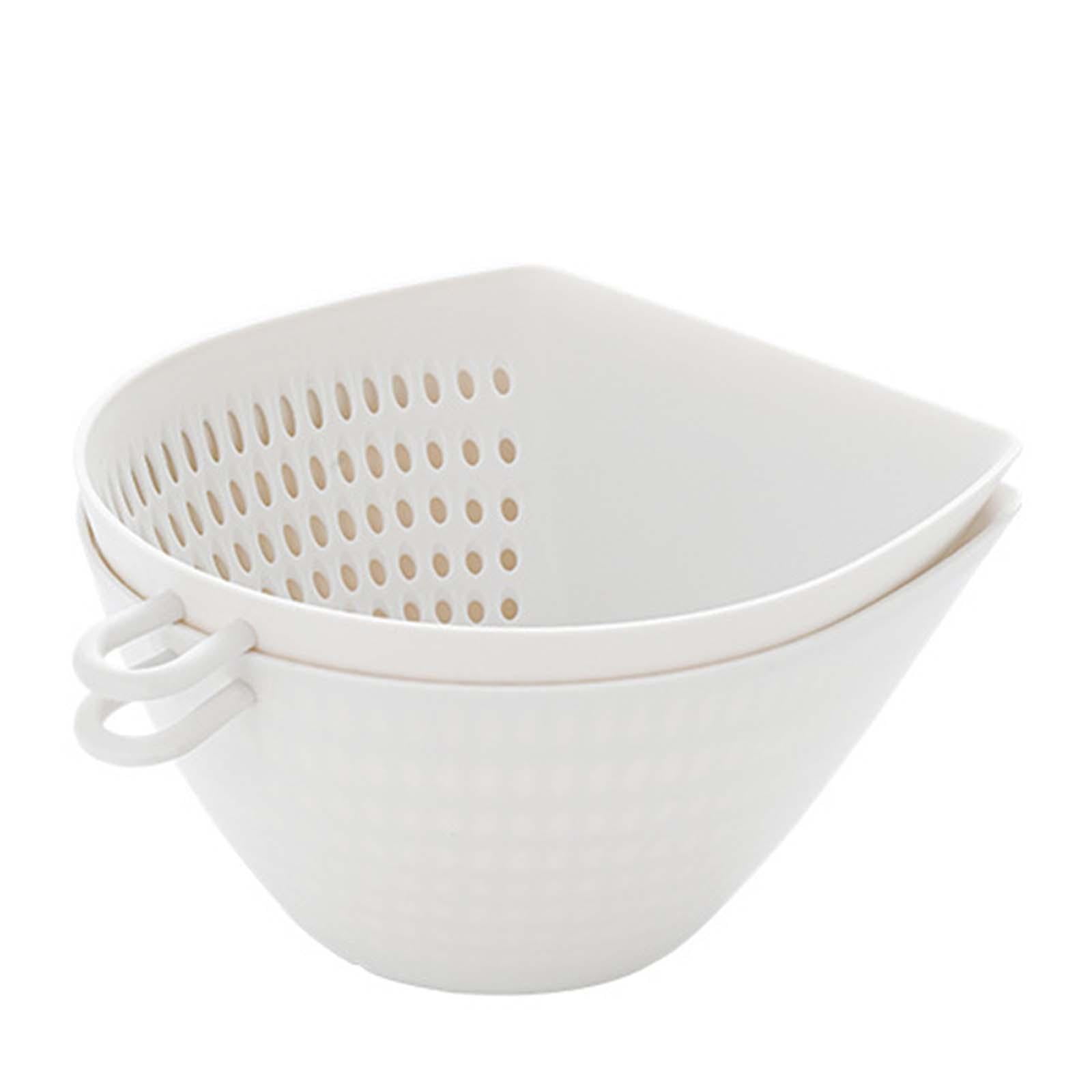Kitchen Colander Sieve Container Rice Drain Bowl Food Storage Basket ...