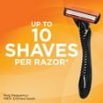 BIC Comfort 3 Refillable Three-Blade Razor, 1 Handle and 6 Cartridges ...