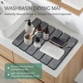 Counter & Drying Mat Dark-Gray Marble Pattern 16" x 12" Kitchen ...