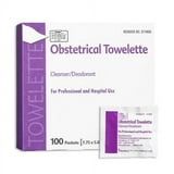 PDI D74800 Obstetrical Towelette, 7.75 in. x 5 in. (Box of 100 ...