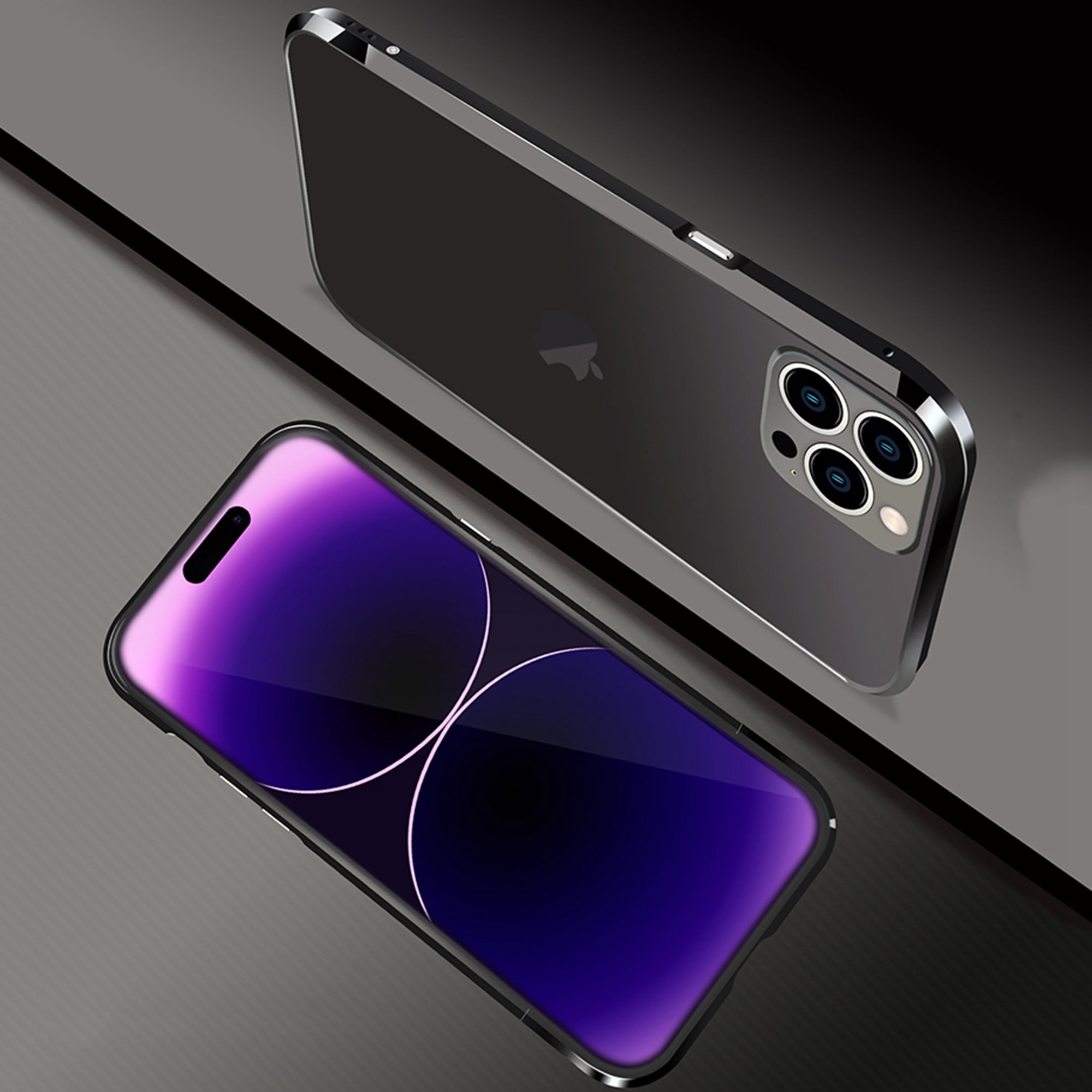 Decase Aluminum Frame Metal Bumper Frame Slim Hard Case for iPhone 14 ...