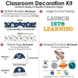 Big Dot of Happiness Outer Space Galaxy School Bulletin Board Set ...