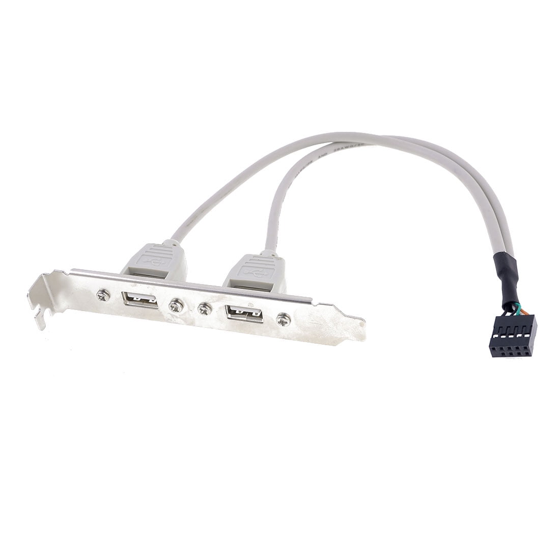 USB 2 Port A Female to 9 Pin Slot Plate Adapter USB Panel - Walmart.com