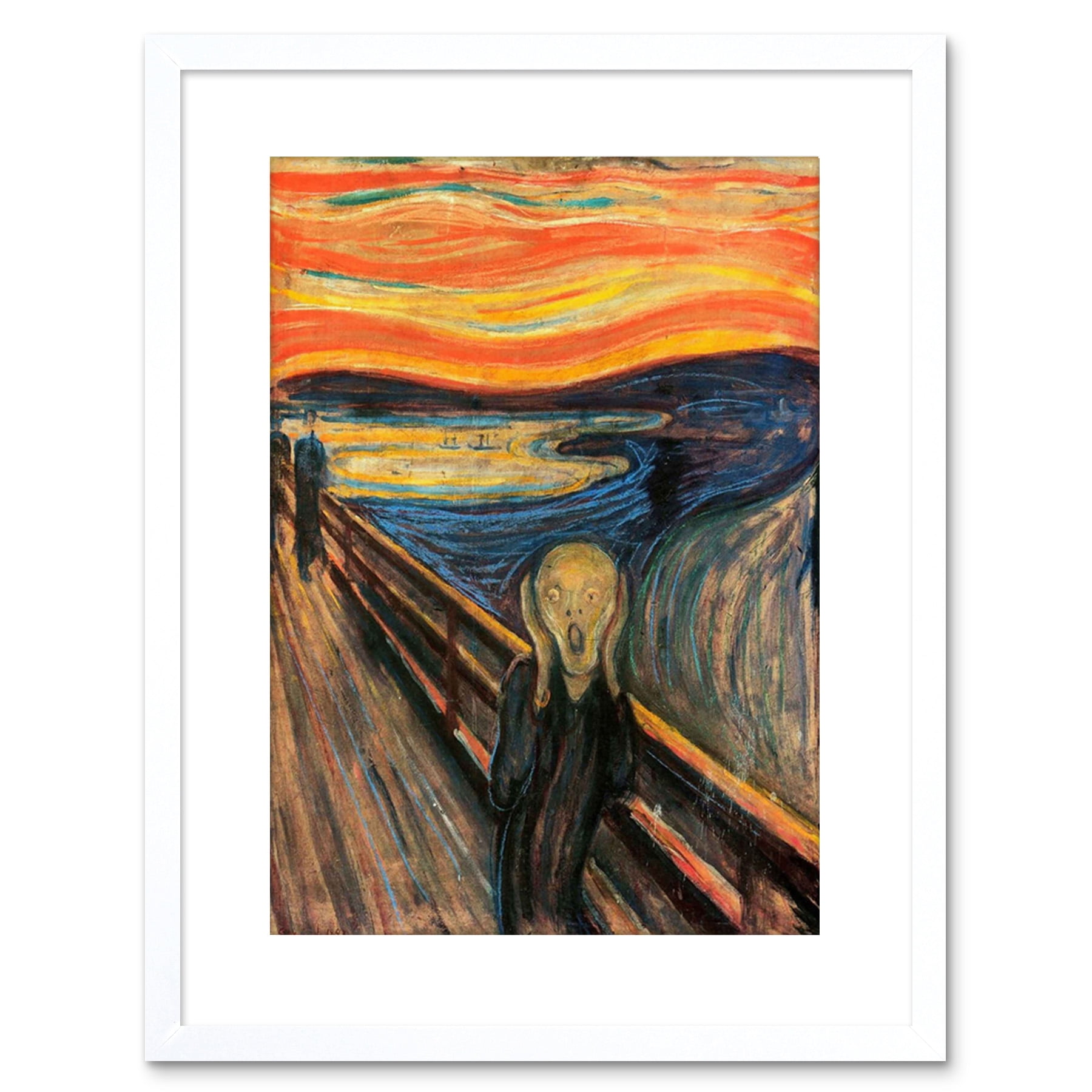 Munch The Scream Painting Old Master Reproduction Artwork Framed Wall ...