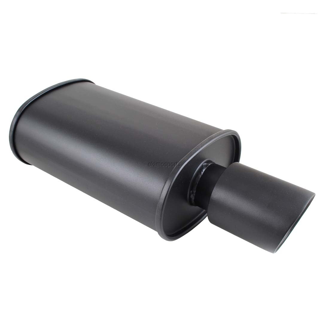 Burnout Spun locked Universal Oval Muffler Exhaust Double Wall 3.5 ...