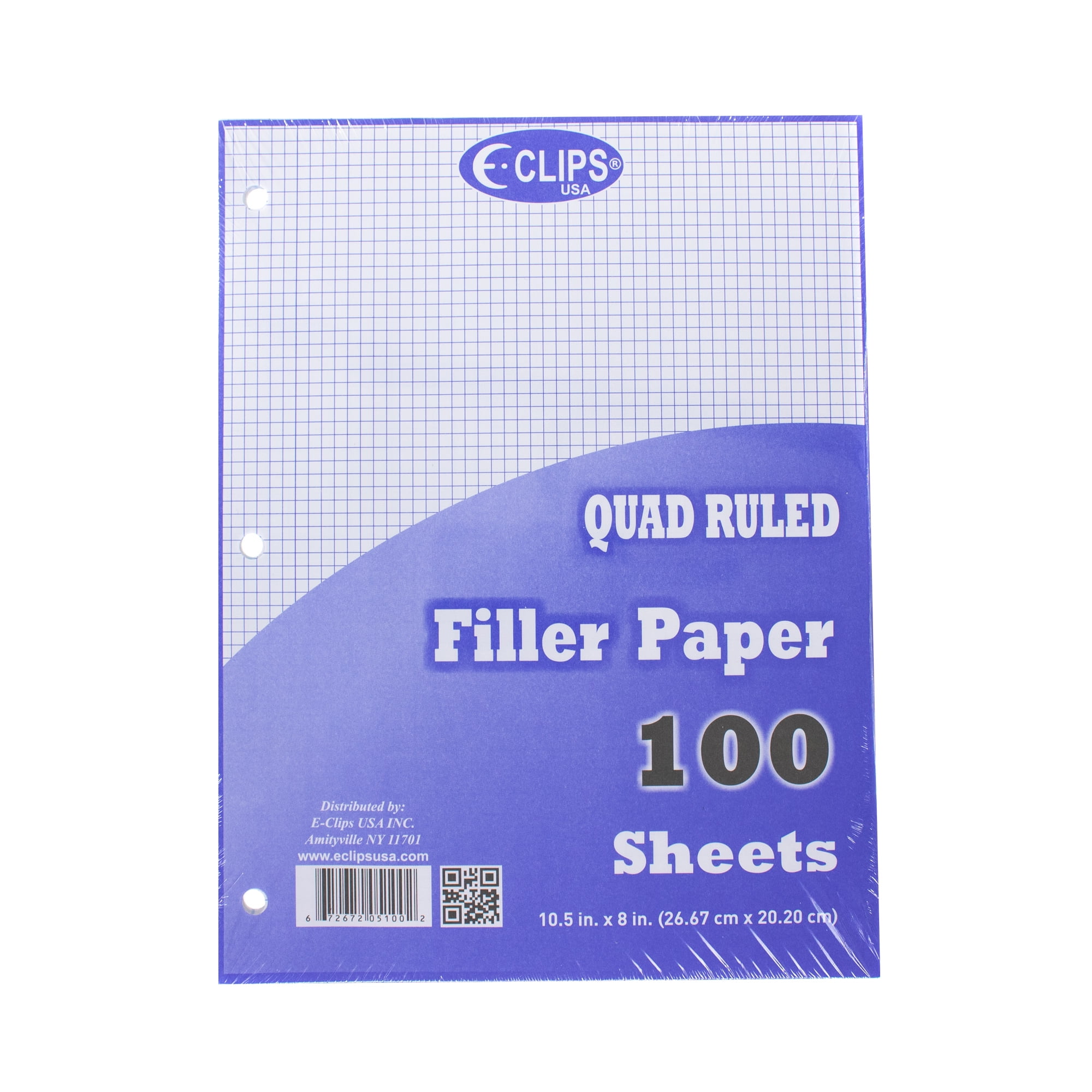 Craft County - Back 2 School - Loose Filler Paper – 100 Sheets – 3 Hole ...