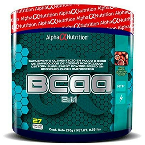 BCAA Sabor Uva 270 grs Alpha Nutrition 270 grs | Bodega Aurrera en línea