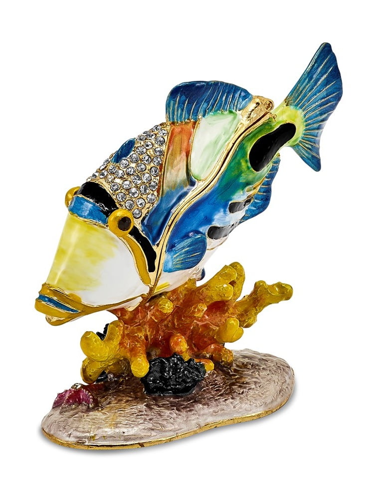 Pewter Huma Huma Fish Trinket Box - Walmart.com