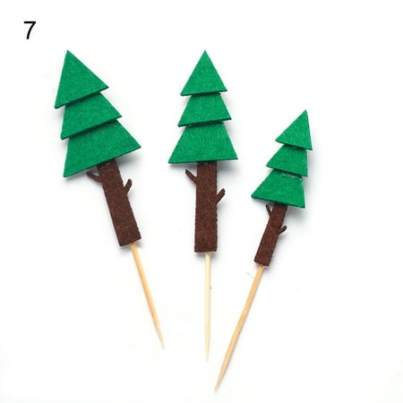 Koszal Cake Topper Lovely Colorful High Simulated Tree Design Cake ...