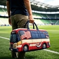 Quilted Hippie Van Duffle Bag, Soccer Themed Duffel Bag, Multi-Purpose ...