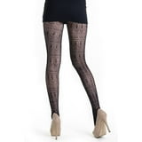Lady's Fashion Designed Fishnet Footless Tights, Black-786 - Walmart.com