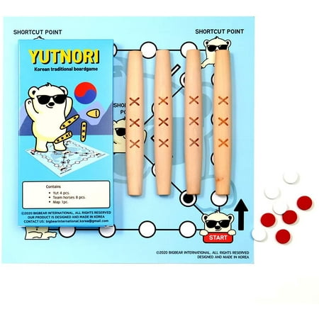 IGUOHAOYUTNORI Board Game - Korean Board Game YUNNORI- Traditional ...