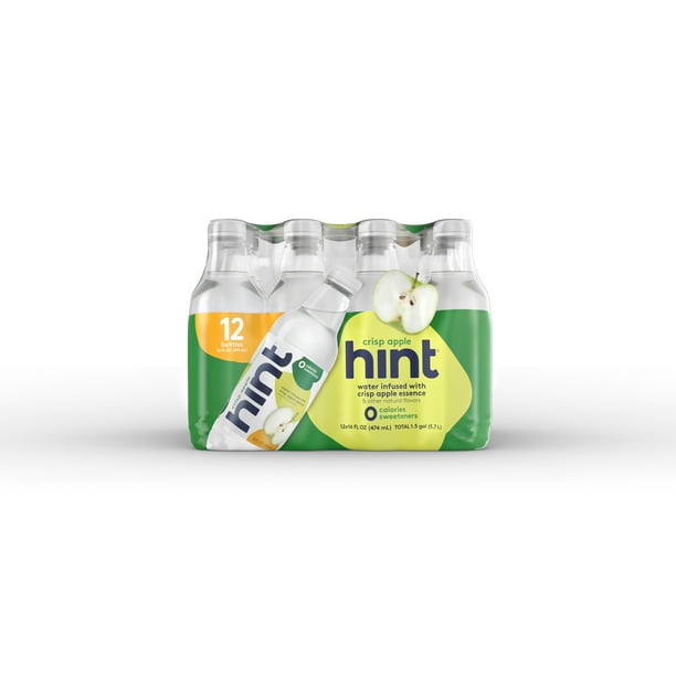 Hint Crisp Apple Sparkling Water, 16 Fl Oz, 12 Pack Bottles - Walmart.com