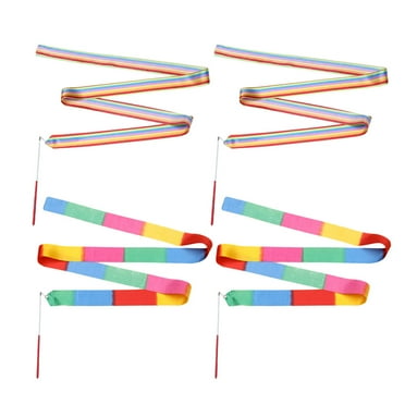 Naierhg 4M Colorful Dance Ribbon Gym Rhythmic Art Gymnastic Streamer ...