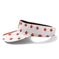 Yuyamidu Canadian Flag Sun Visors for Women Wide Brim Visors with ...