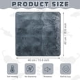3 Dark Gray Self Warming Bed Indoor 16''x16'' Self Heating Mat Soft ...