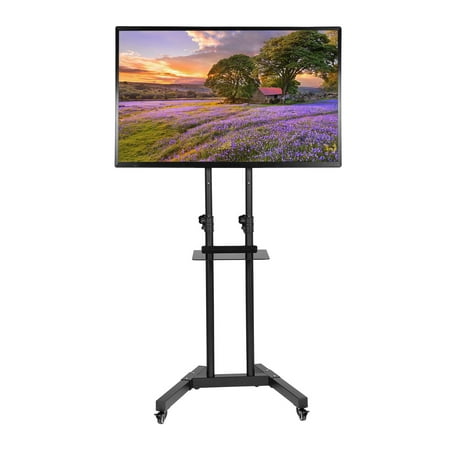 Mllieroo Universal 32-65 Inch Rolling Mobile TV Stand Flat Screen TV ...