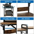 Natwind 3 Tier Movable Heat Press Table Foldable Heat Transfer Machine ...