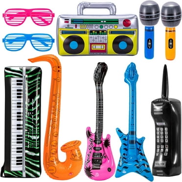 12 Pack Inflatable Guitar,36 Inch Rock Star Guitar Toy,Assorted Colors ...