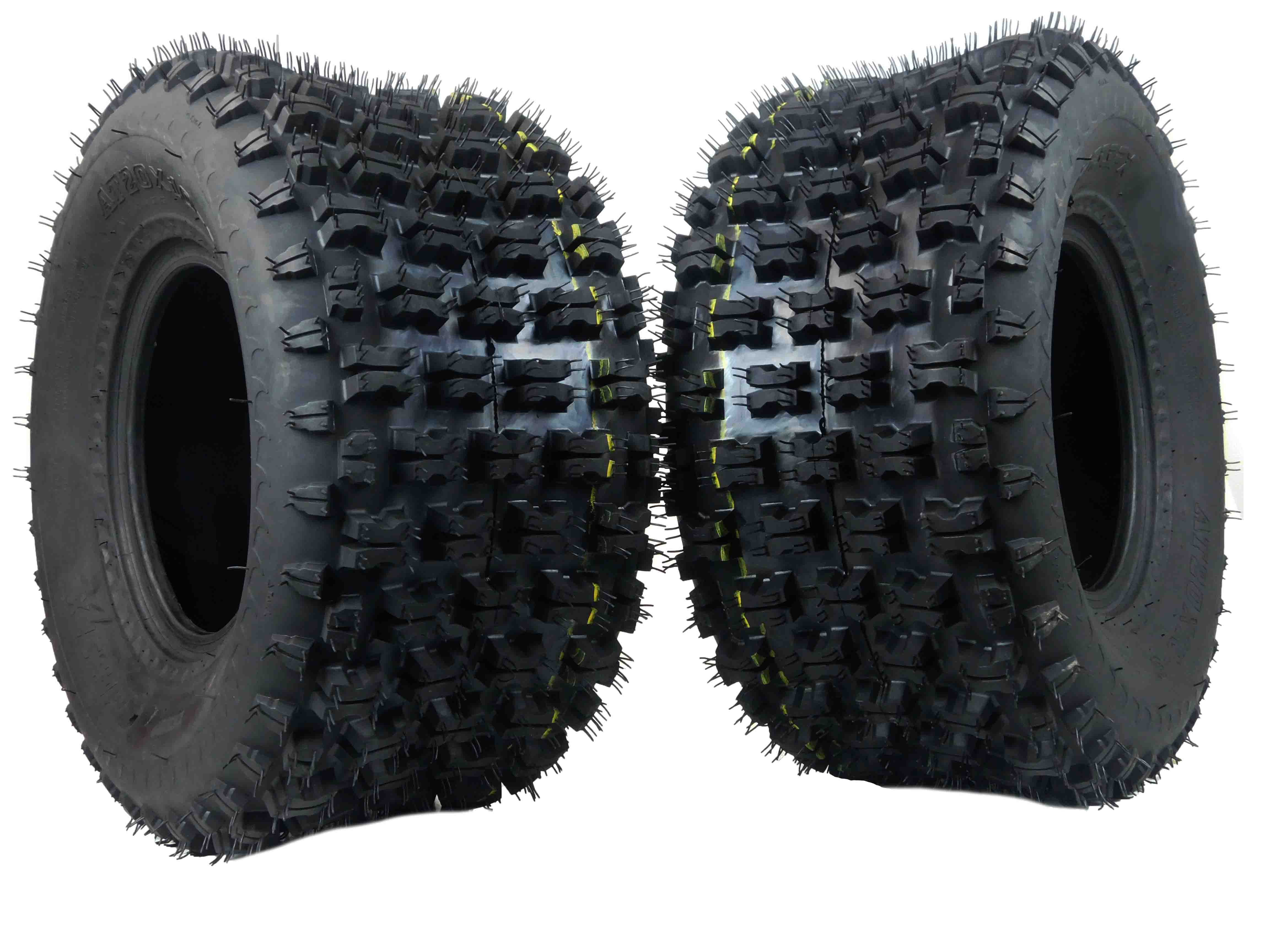MASSFX 20x10 9 MO ATV TIRE 2 SET REAR 4PLY Dynamic Tread Pattern