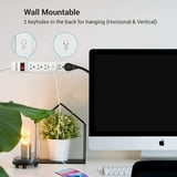 DEWENWILS 6-Outlet Power Strip Surge Protector , 15ft. Extra Long Cord ...