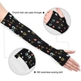 Eye Ear Pattern UV Protection Cooling Arm Sleeves, Compression Sun ...