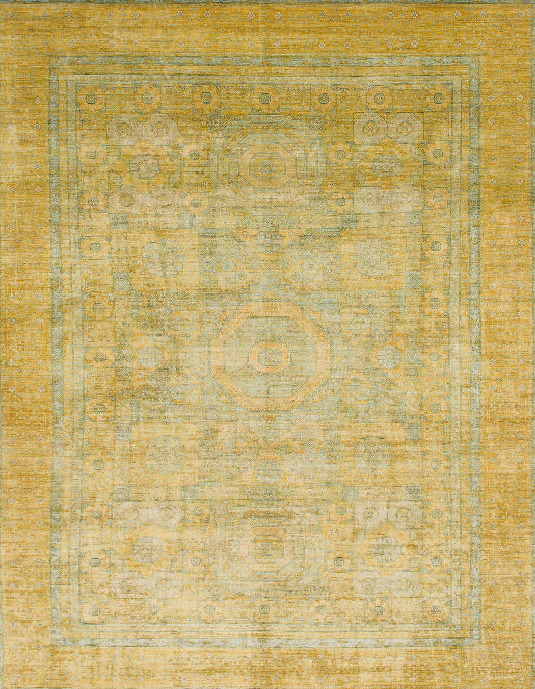 Ahgly Company Indoor Rectangle Abstract Orange Gold Abstract Area Rugs ...