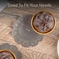 4 x 4 Inch Black Disposable Lace Paper Doilies, 100 Pack Round ...