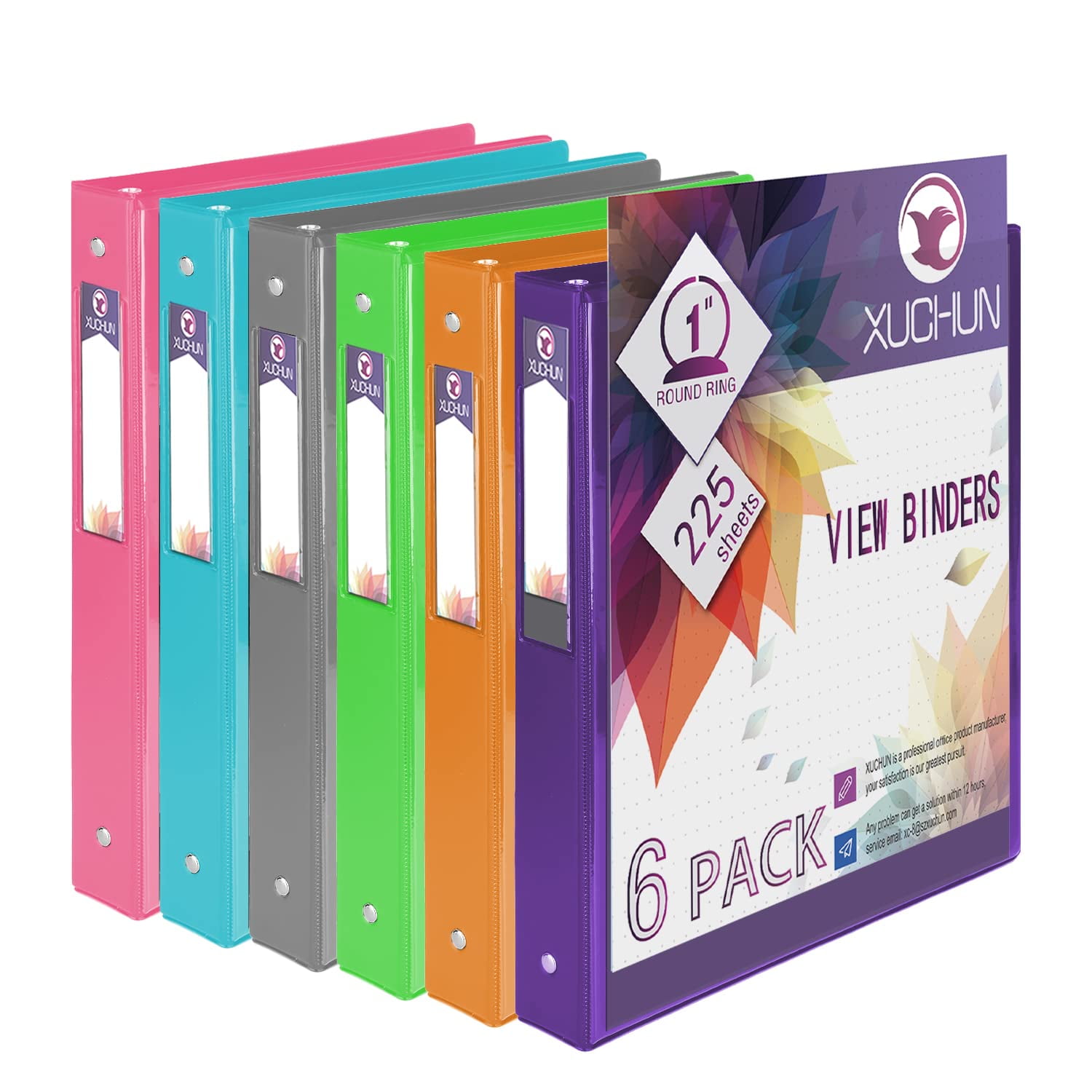Click here for Xuchun 3 Ring Binders 1 Inch clear View Binder Wit... prices