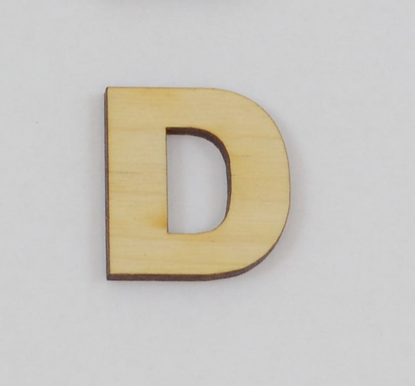 1 Pc, 10 Inch X 1/4 Inch Thick Wood Letters D In The Arial Font For ...