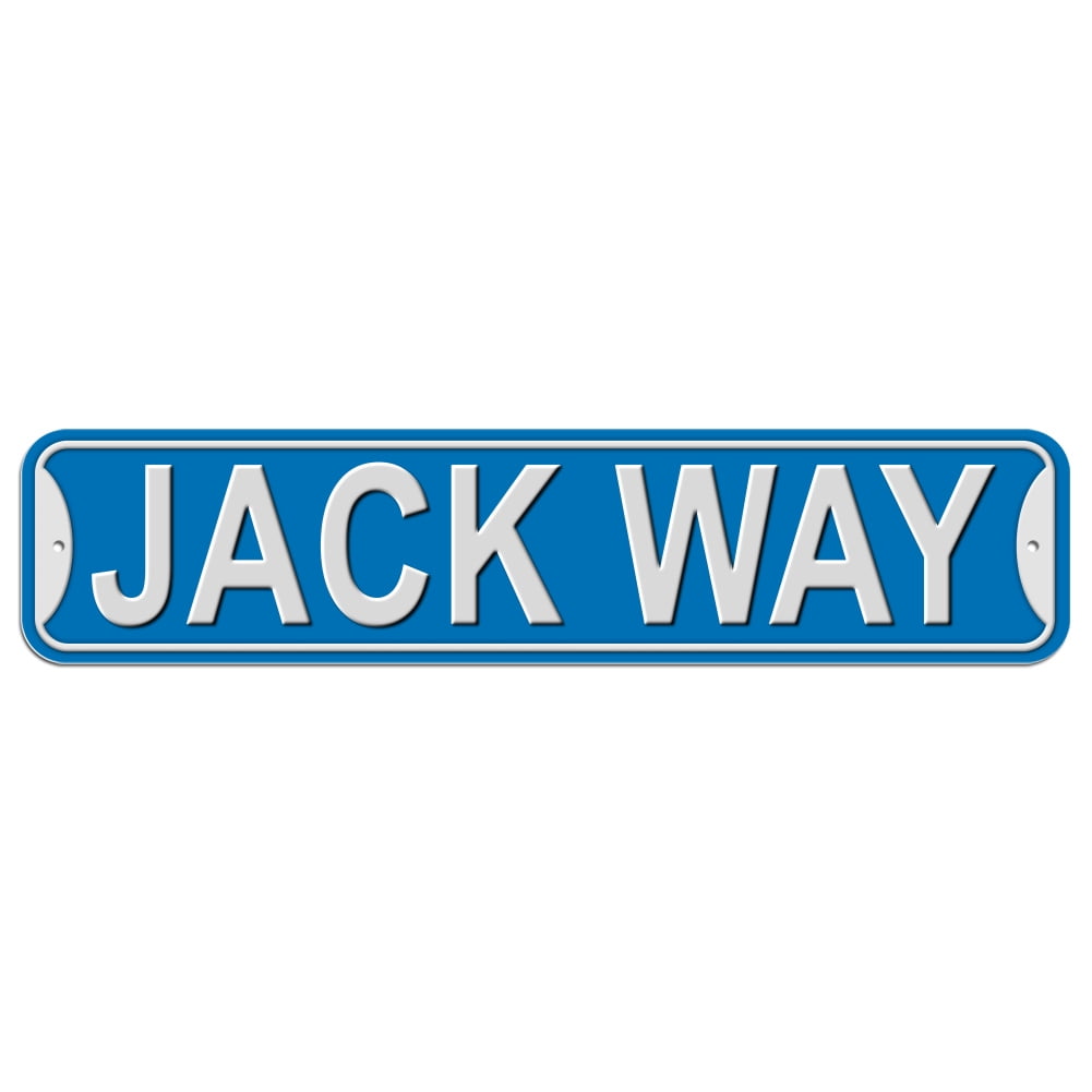 Jack Way - Blue - Plastic Wall Sign - Walmart.com
