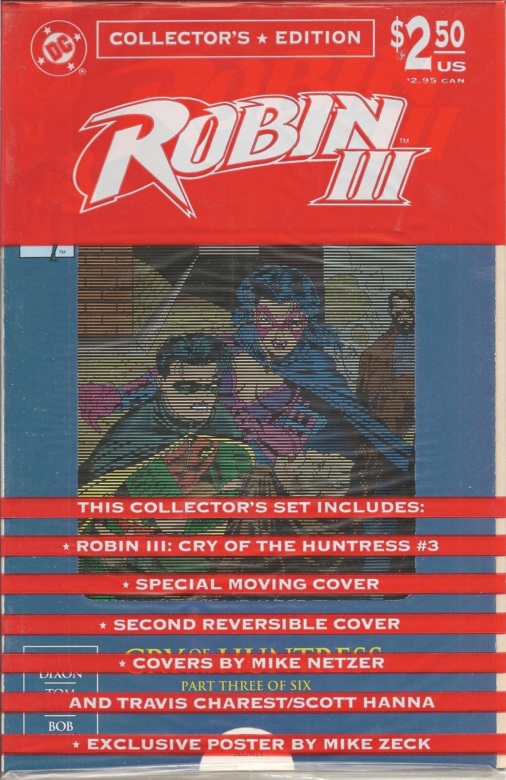 Robin III: Cry of the Huntress #3A (with poster) VF ; DC Comic Book ...