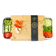 Tasty Poly Cutting Board Prep Station Set with Removable Trays, Tasty ...
