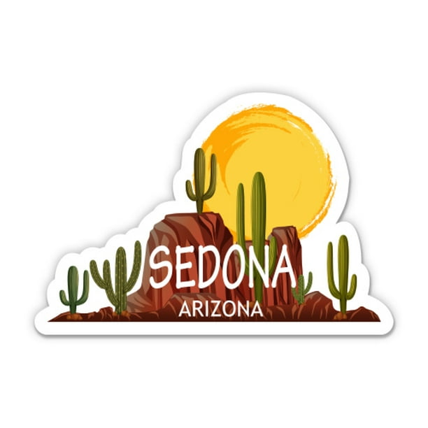 Sedona Arizona - 8" Vinyl Sticker - For Car Laptop I-Pad - Waterproof ...
