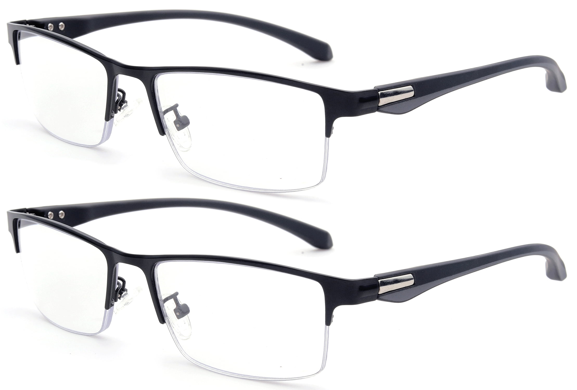2 Packs Progressive Multifocal Reading Glasses Blue Light Blocking For 