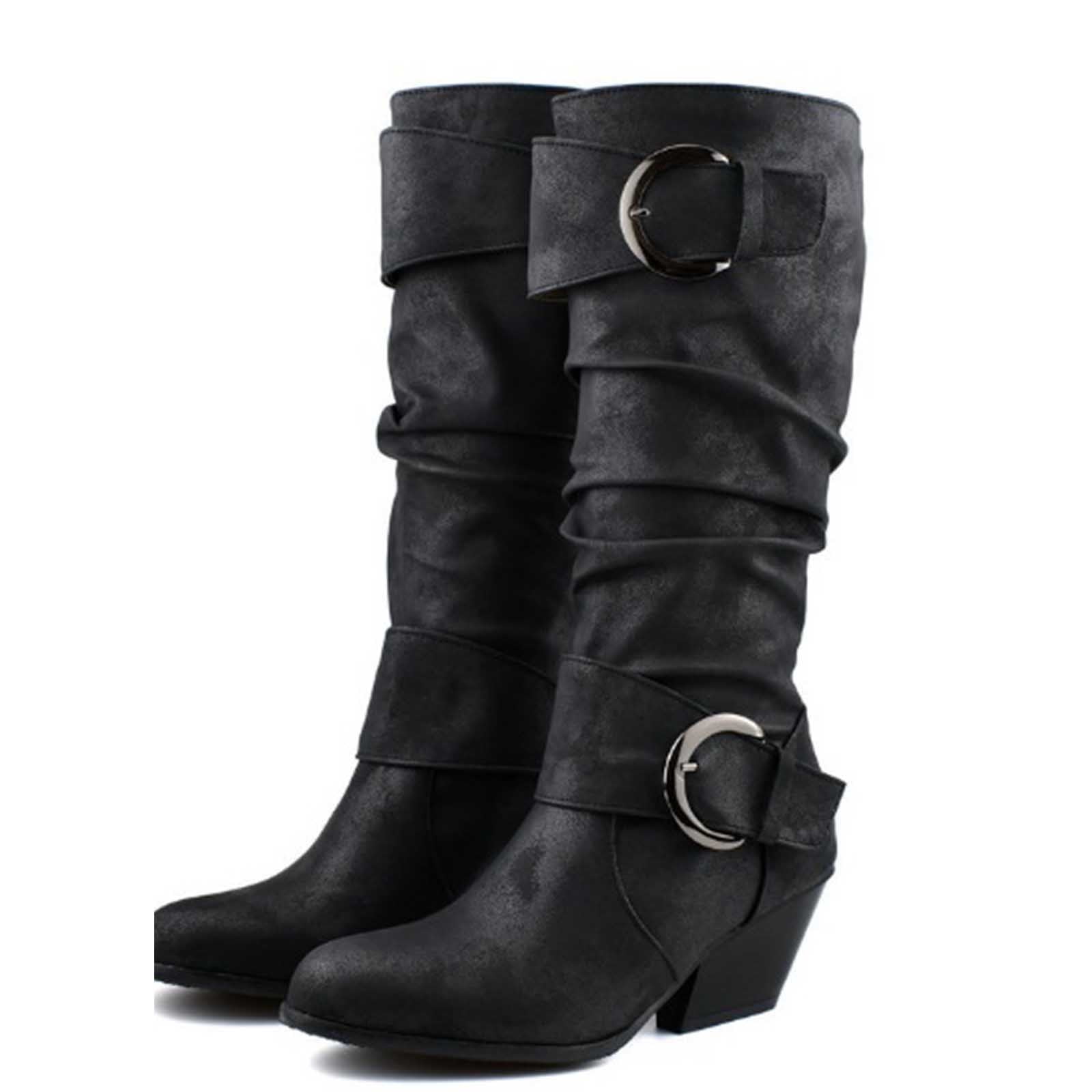 Click here for Styesk Boots For Women Leather Face High Boots Thi... prices