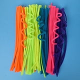 Hello Hobby Fuzzy Craft Kit, 300 Count, Neon Multicolor Chenille Stems ...