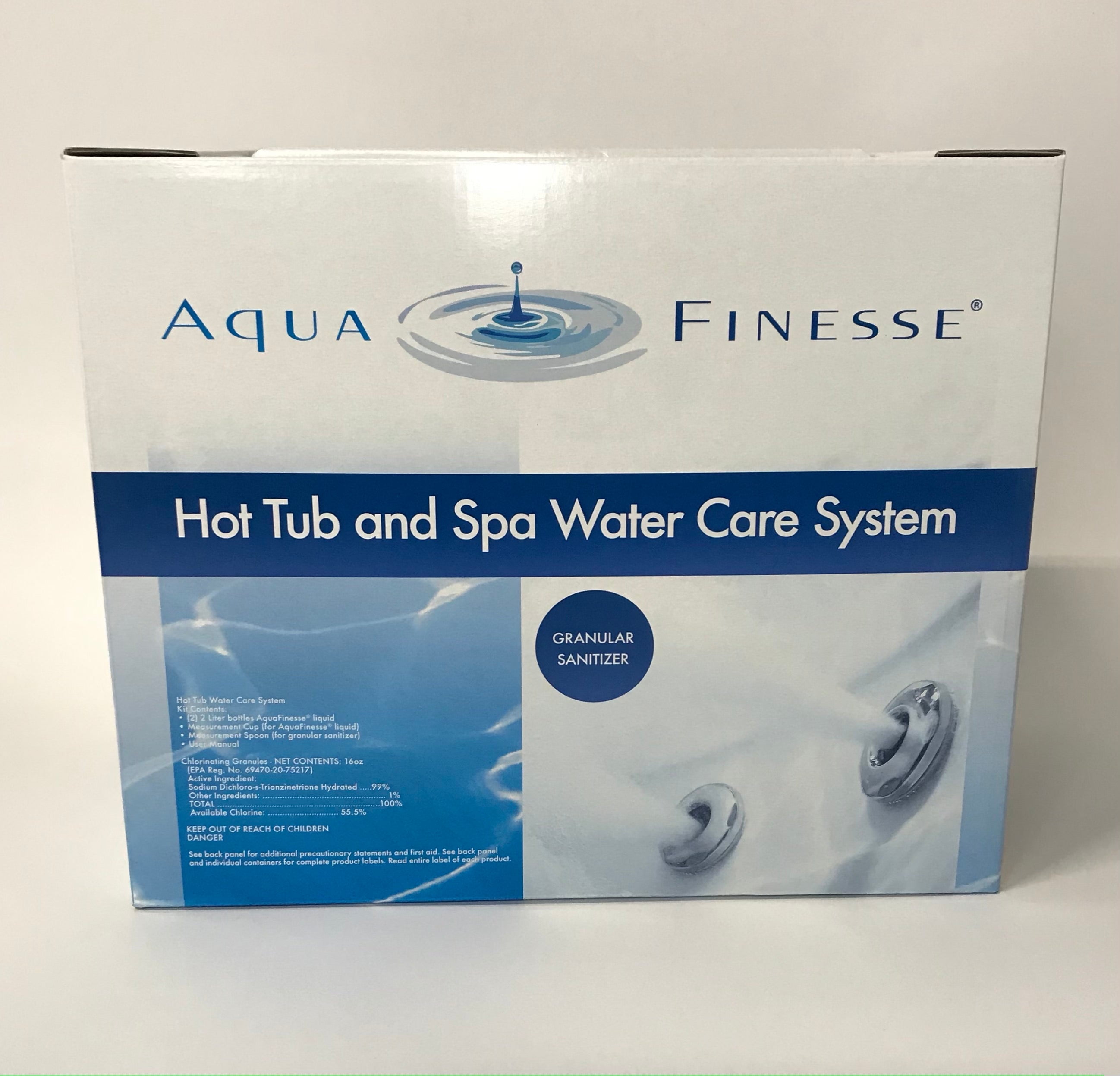 AquaFinesse All-Purpose Hot Tub and Spa Water Care System Kit - 3-5 ...