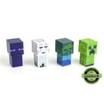 Minecraft Tiny Collectible Figurines | 4-Piece Mini Mob Mood Light Set ...