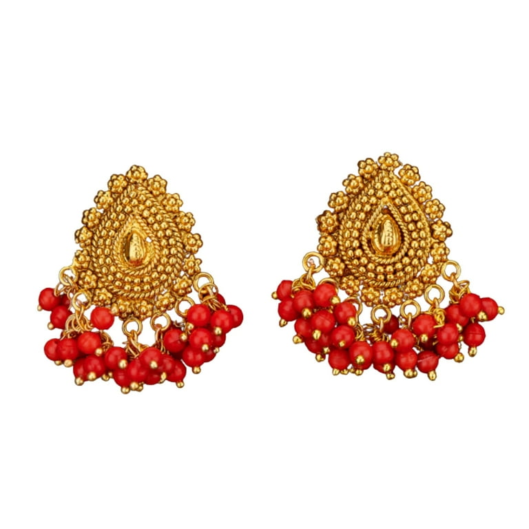 Traditional South Indian Gold Earrings