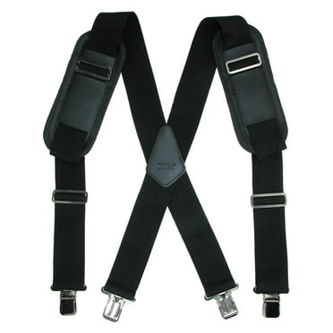 CTM® Elastic TSA Compliant Side Clip Suspenders with Swivel Hook Ends ...