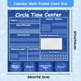 Boczif Circle Time Learning Center Pocket Chart, Calendar, Daily Math ...