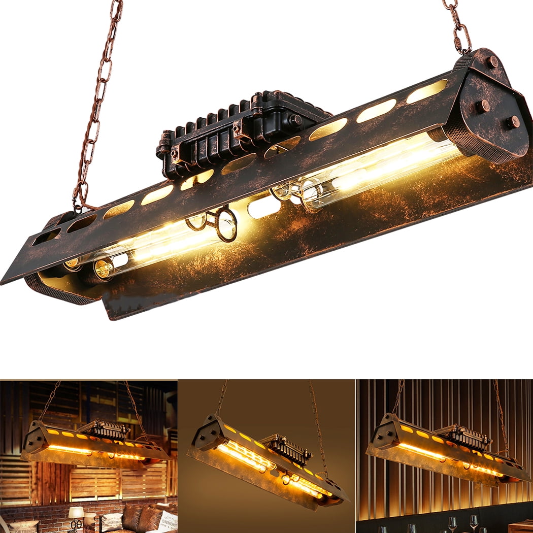 iMeshbean Industrial Steampunk Chandelier Pool Table Ceiling Light ...
