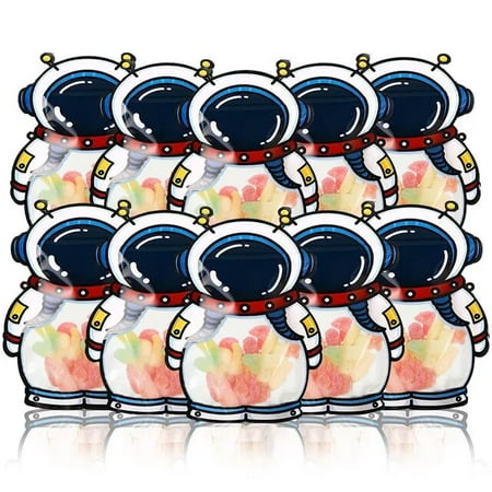 10pcs Astronaut Candy Bags For Kids Outer Space Birthday Party Favors ...