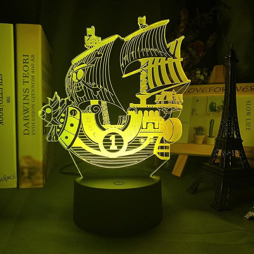 3d Illusion Anime Light One Piece Luffy Figura para fanáticos / niños ...