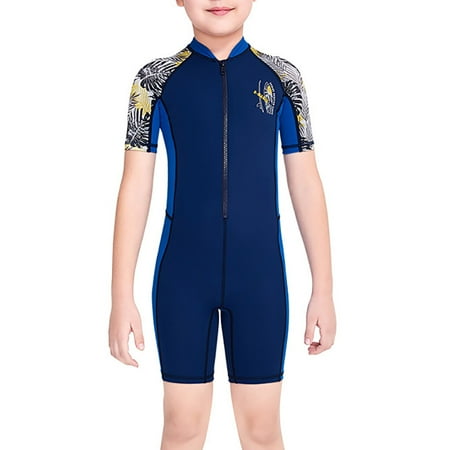 DIVE SAIL Kid Swimsuit Boy Shorty Wetsuit Children Swimwear UV ...