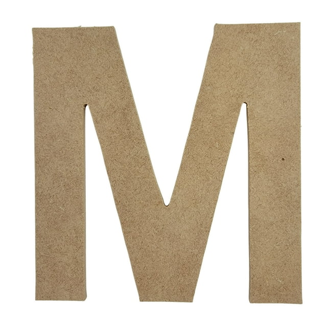 Wooden Letter Unfinished, Arial Font, Craft Cutout - Walmart.com