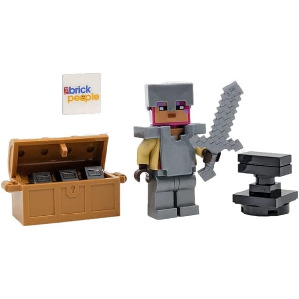 LEGO Minecraft: Knight Minifigure with Chest and Anvil - Walmart.com
