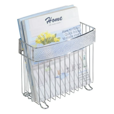 Spectrum Diversified Scroll Magazine Rack, Wall Mount, Black - Walmart.com