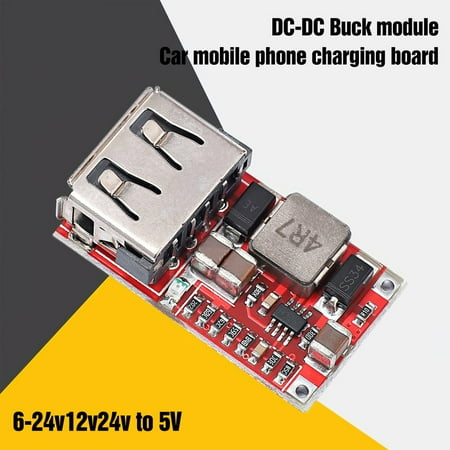 One On-board USB Charger Module, Fine 6-24v 12V / 24V To 5V 3a, DC Step ...